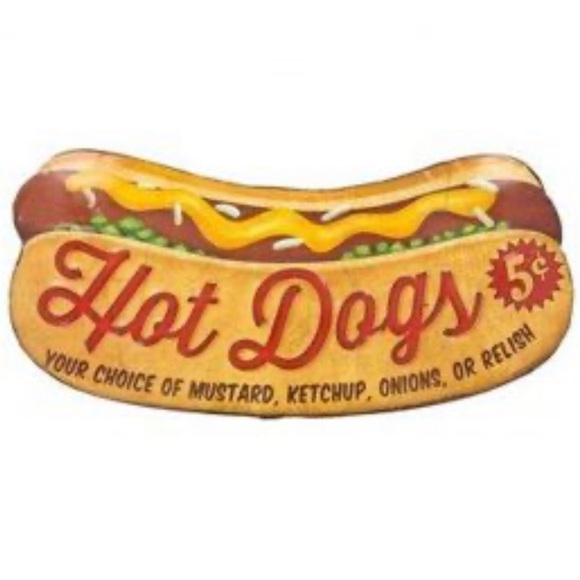 Accents | Metal Hot Dog Wall Sign Picture Mustard Ketchup | Poshmark